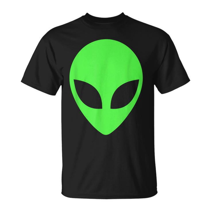 Green Alien Head Apparel 90s Style Clothing T-Shirt - Retro Alien ...