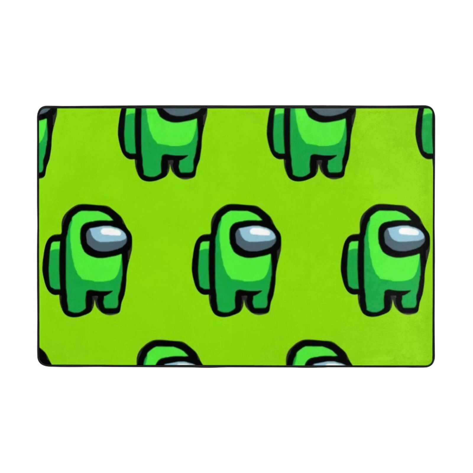 Green Among Us Gamer Rug Room Non-Slip Gaming Rug Cool Graffiti Gaming ...