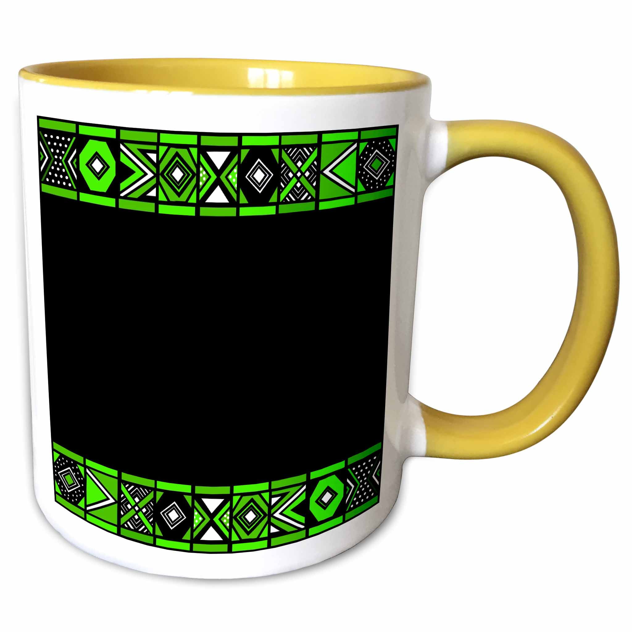3drose, Green and Black African Pattern - Art of Africa Inspired by ...