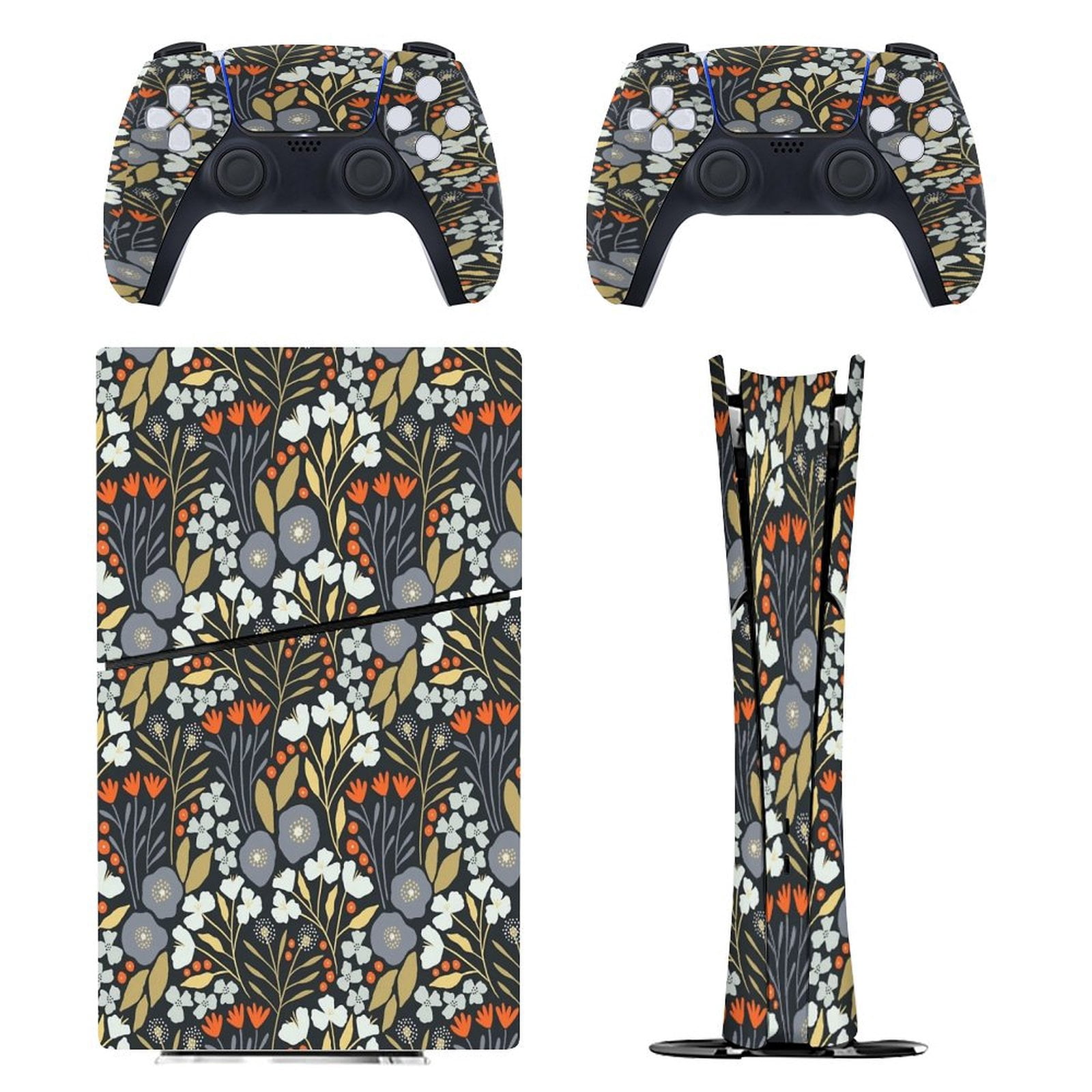 Green And Blue Wildflowers PS5/PS5 Pro/PS5 Slim Digital Disc Skin ...