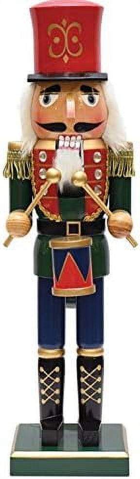 Green And Traditional Standing Drummer Christmas Nutcracker - Walmart.com