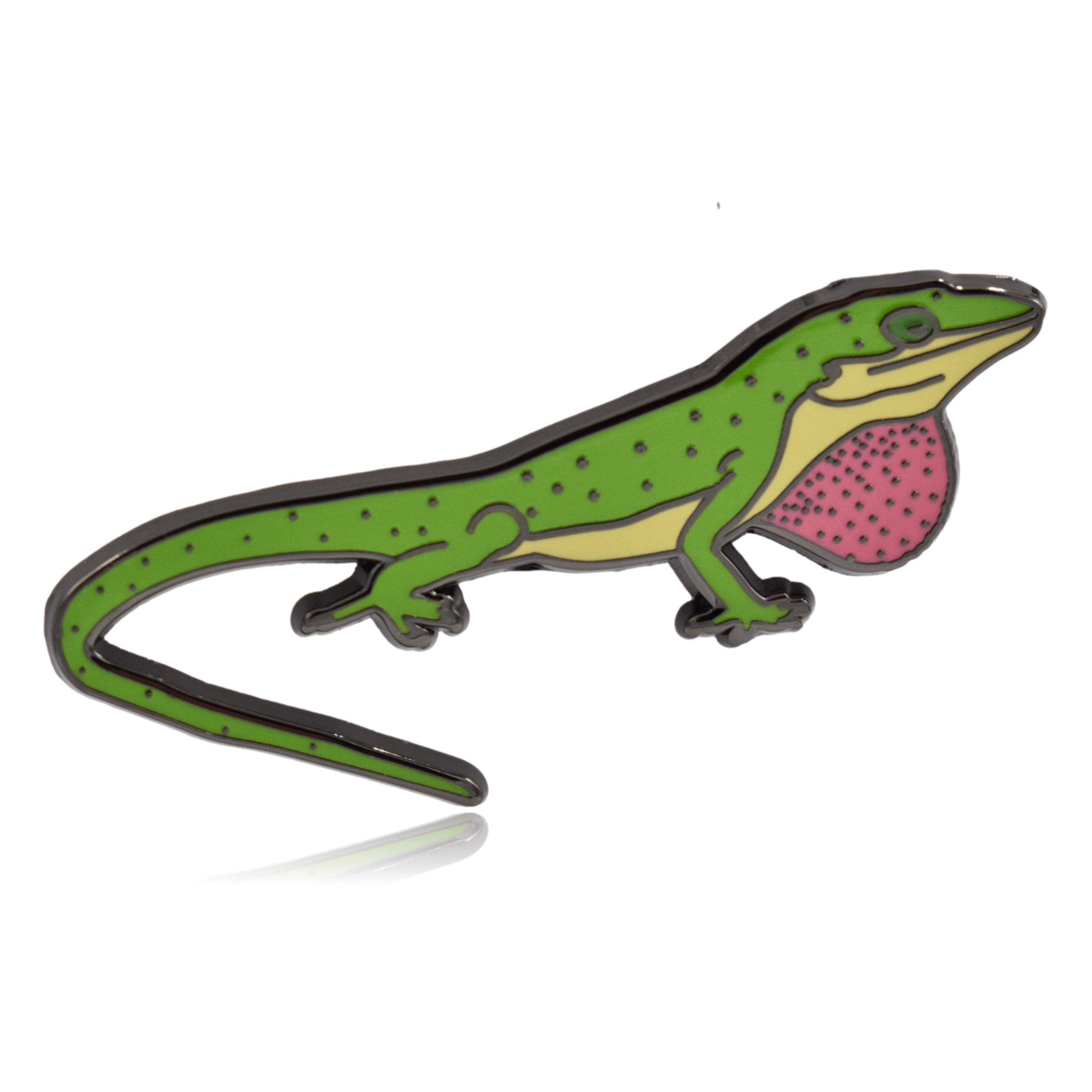 Green Anole Lizard Hard Enamel Pin | Clayton Jewelry Labs - Walmart ...