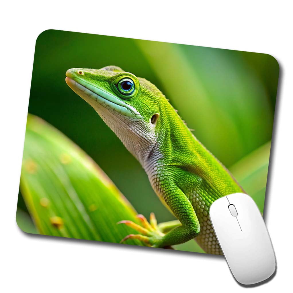 Green Anole Lizard Reptile Mouse Pad Low Profile Gaming Mat - Walmart.com