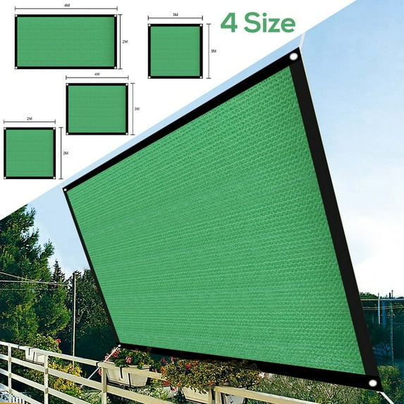 Green Anti- Privacy Screen Netting Garden Screening Windbreak Fencing ...