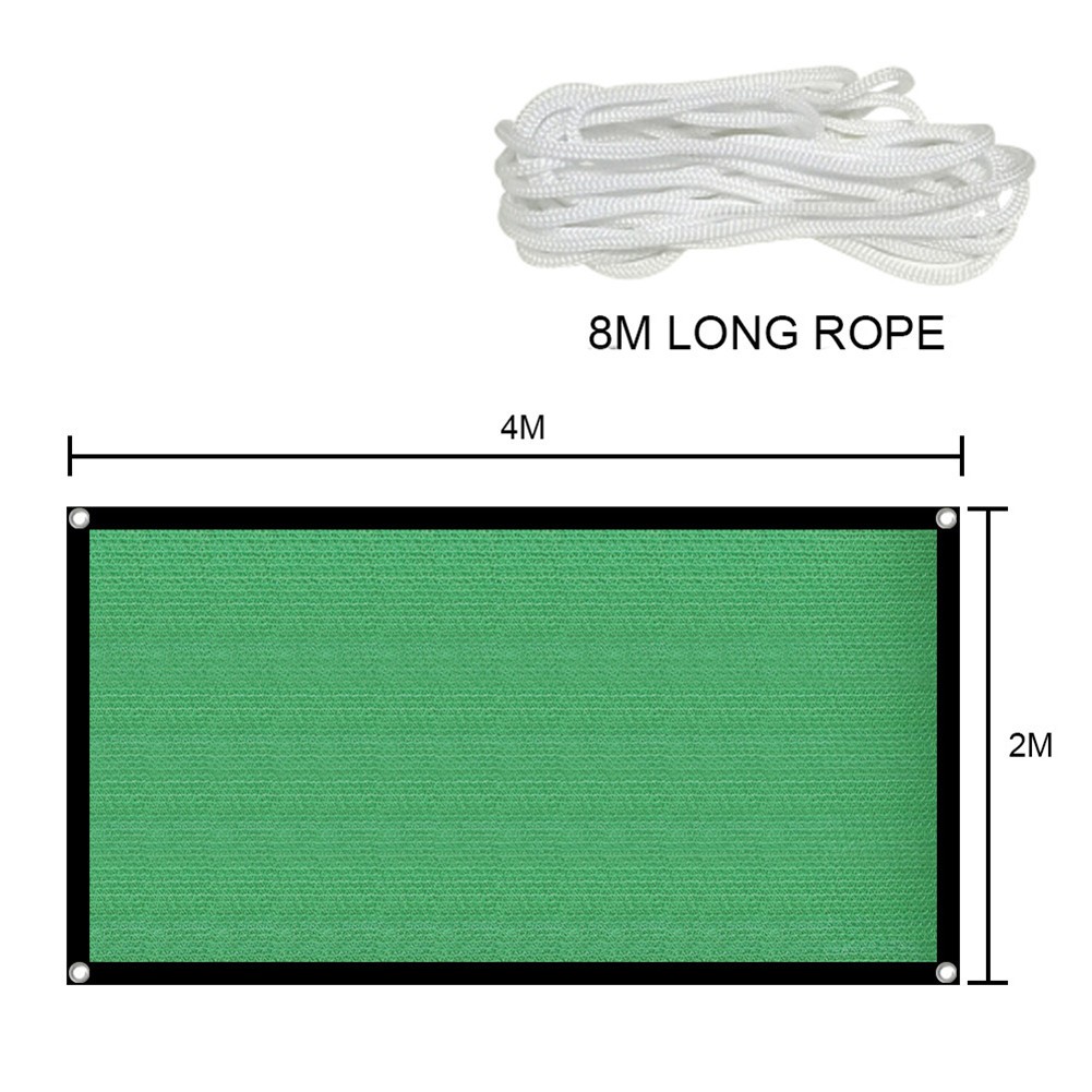 Green Anti- Privacy Screen Netting Garden Screening Windbreak Fencing ...