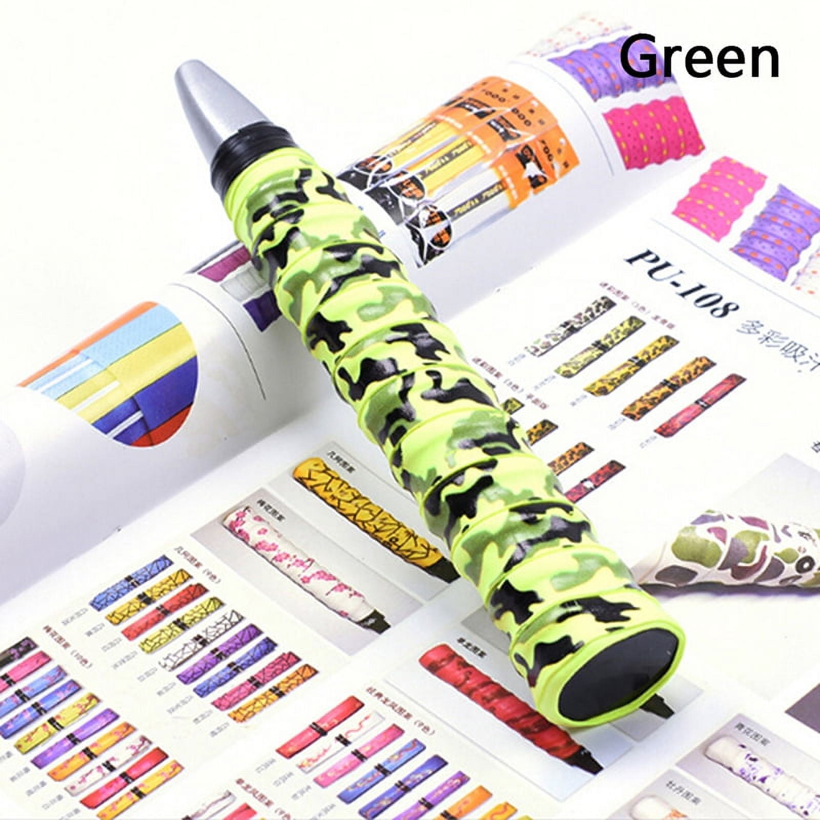 (Green) Anti-slip Racket Tennis Badminton Sweat Absorption Handle Grip ...