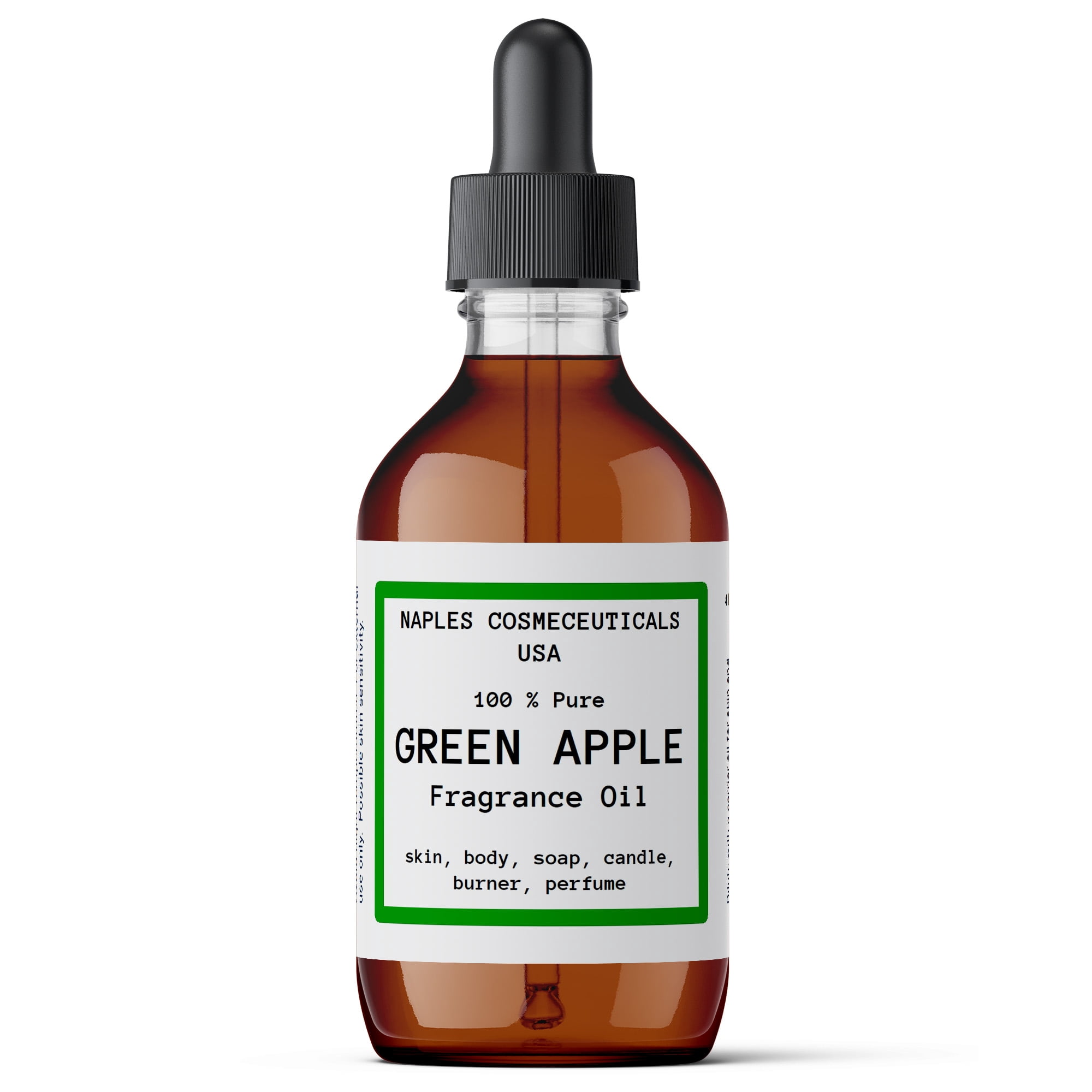 Green Apple Fragrance Oil, 4 oz Pure, Undiluted, Premium Grade, Bulk ...