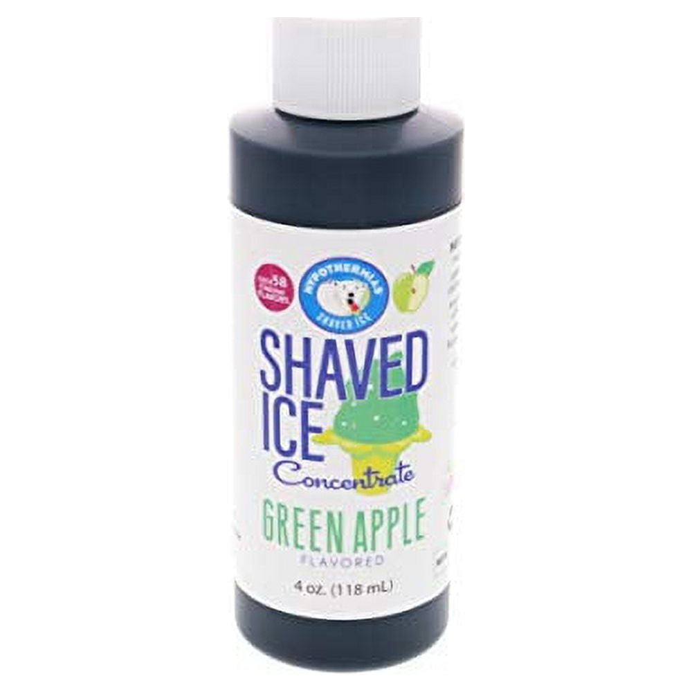 Green Apple Shaved Ice and Snow Cone Flavor Concentrate 4 Fl Ounce Size ...
