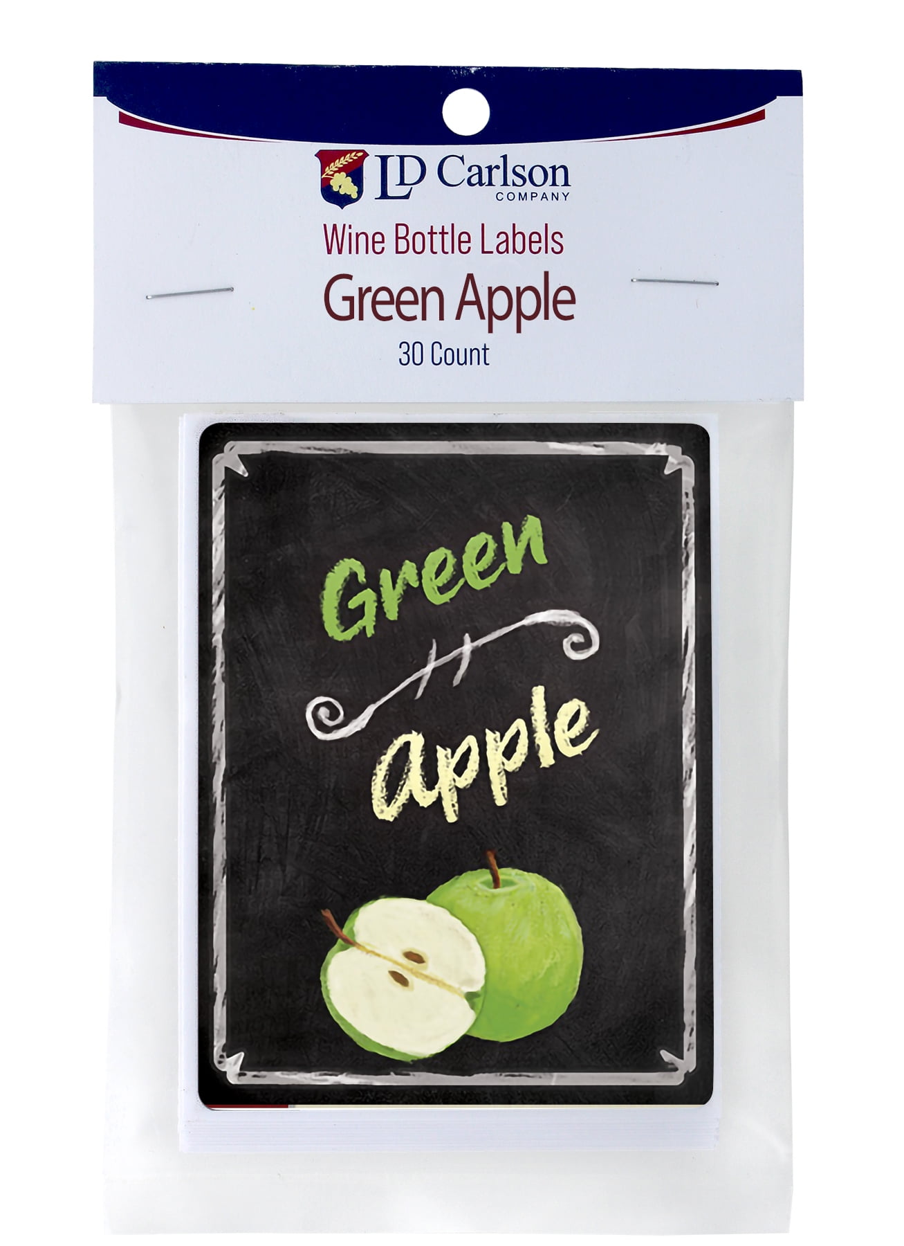 Green Apple Wine Labels 30/Pack Mist Collection - Walmart.com
