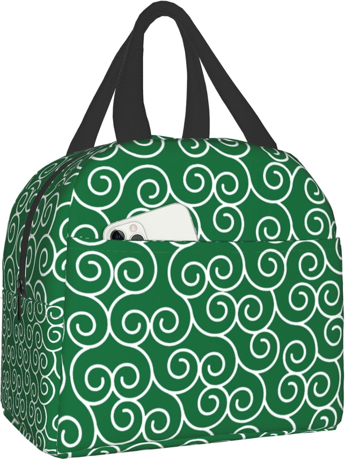 Green Arabesque Insulated Lunch Bag Leakproof Lunch Bag for Adults ...