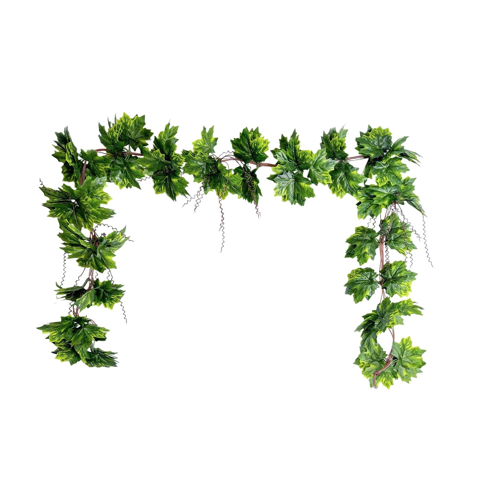 Green Artificial Leaf Garland, 82inch Halloween Garland Artificial ...