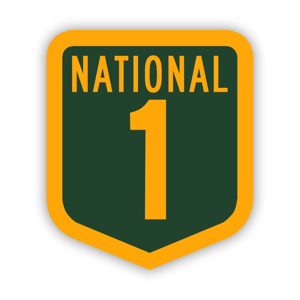 Green Australia National Highway 1 Sticker Decal - Self Adhesive Vinyl ...