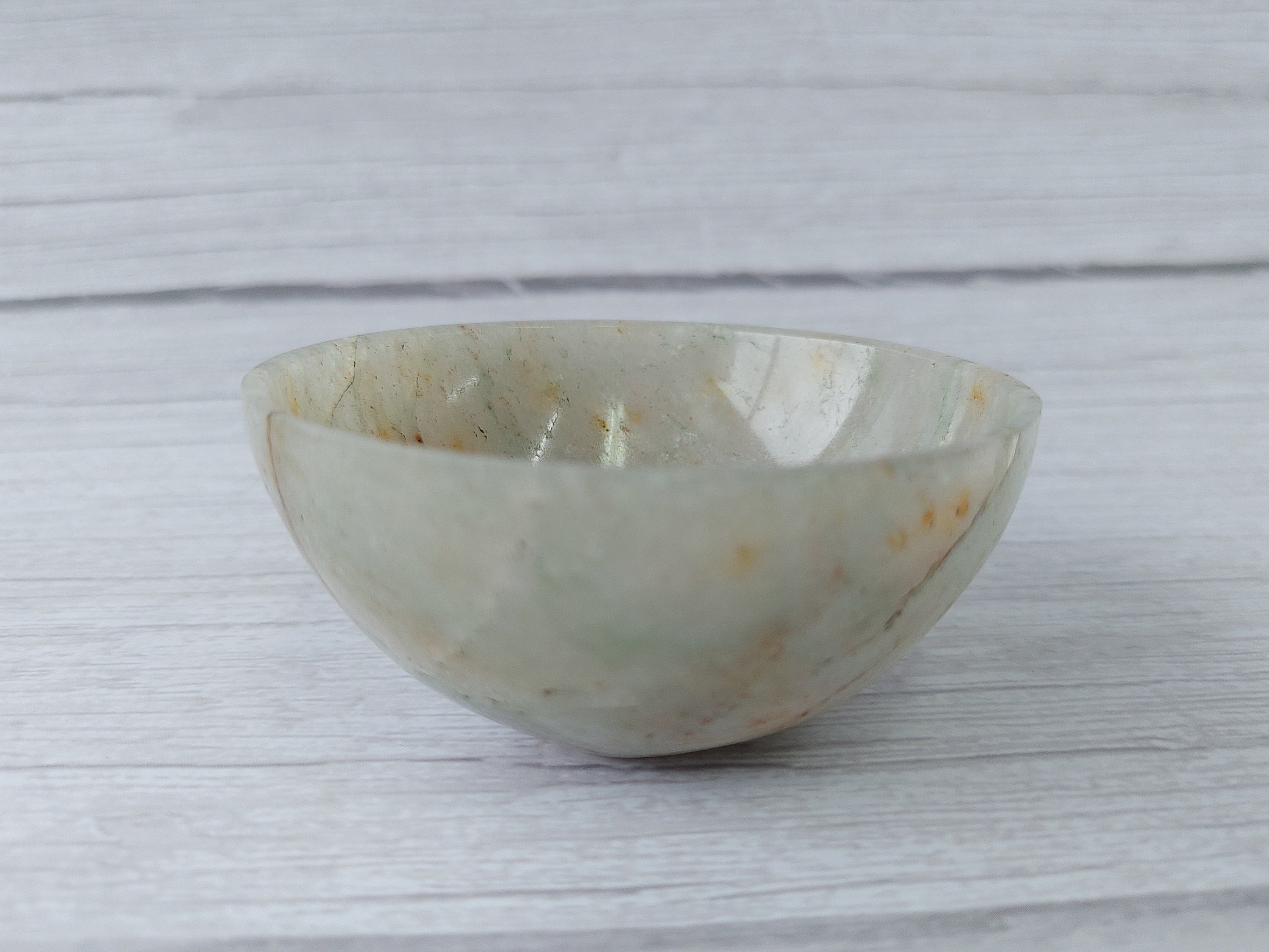 Green Aventurine Bowl Natural Gemstone Bowls for Chakra Balancing ...