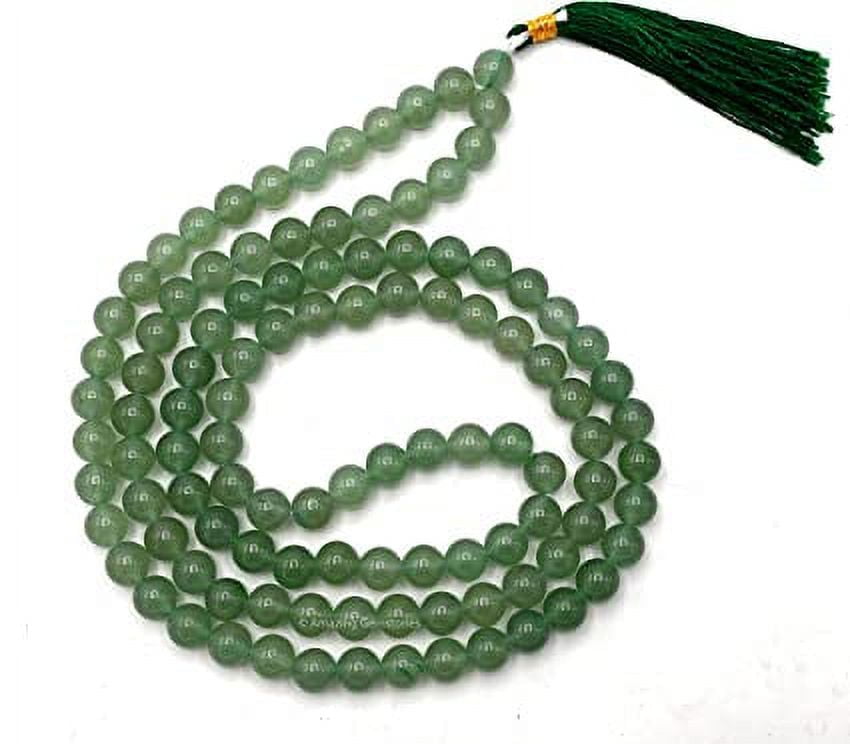 Green Aventurine Mala Beads 108 Buddhist Prayer Beads Japamala ...
