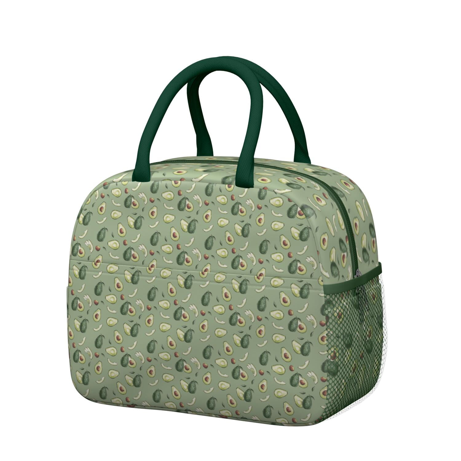 Green Avocado Insulated Lunch Bag – Reusable Thermal Cooler Tote for ...