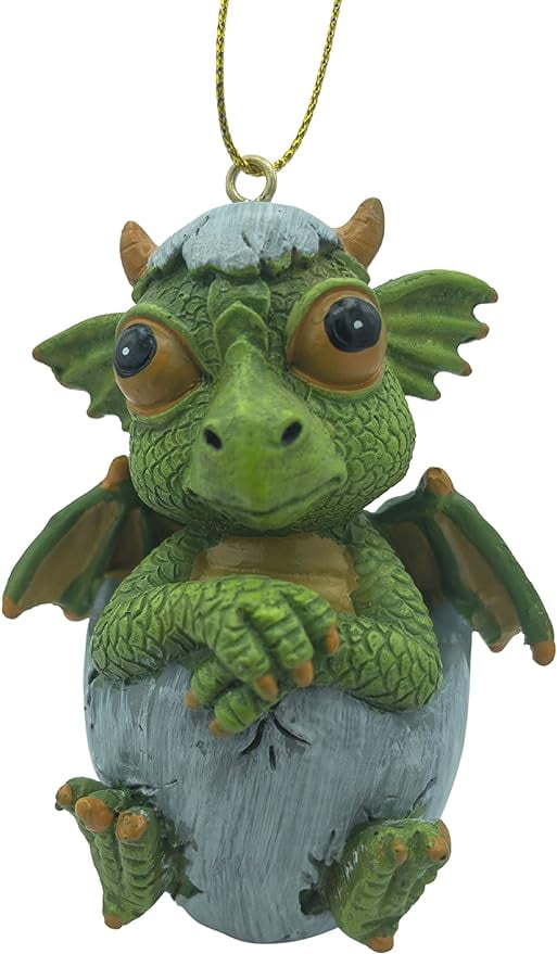 Green Baby Dragon Hatching from Egg Christmas Tree Ornaments - Walmart.com