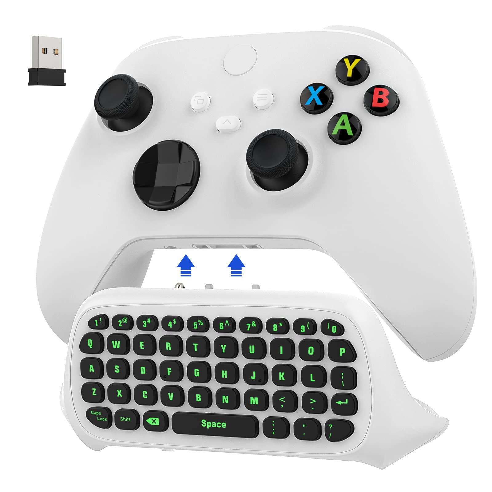 Green Backlight Keyboard for Xbox One Controller, Xbox Series X/S ...