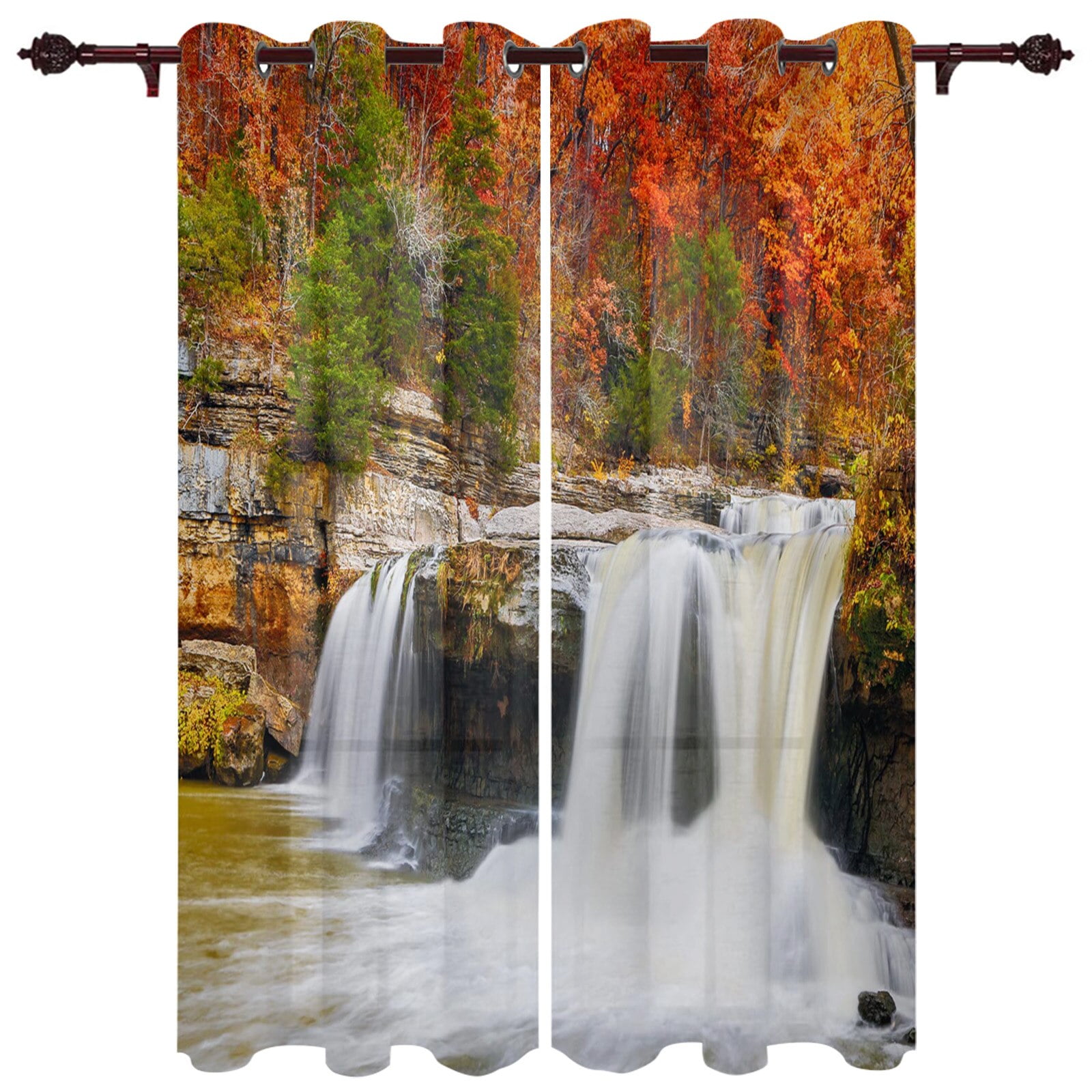 Green Bamboo Forest Valance Curtains Luxury Curtain Valance Sheer ...