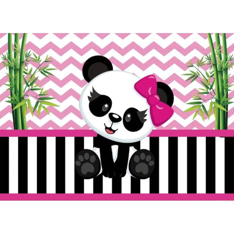 Green Bamboo Panda Backdrop Cute Pattern for Kids Children Party ...
