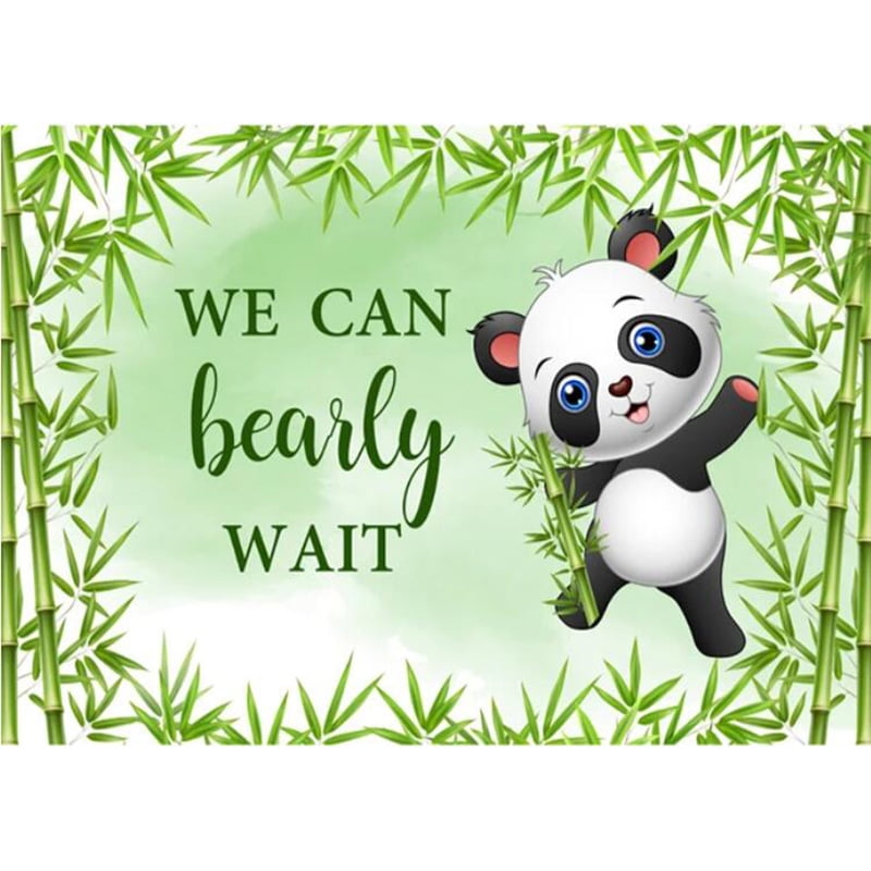 Green Bamboo Panda Backdrop Cute Pattern for Kids Children Party ...
