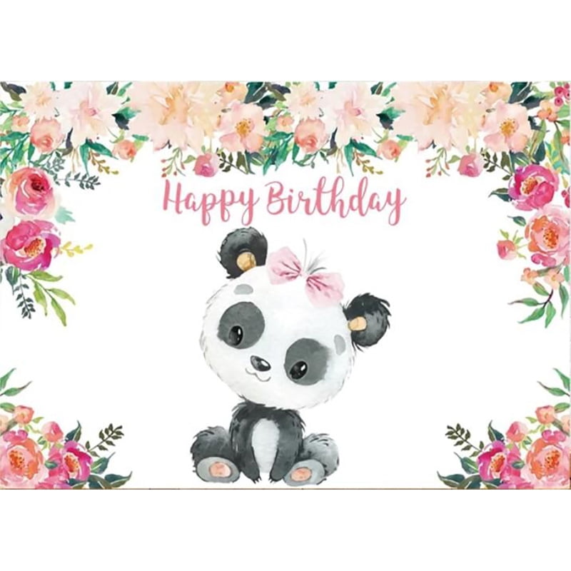 Green Bamboo Panda Backdrop Cute Pattern for Kids Children Party ...