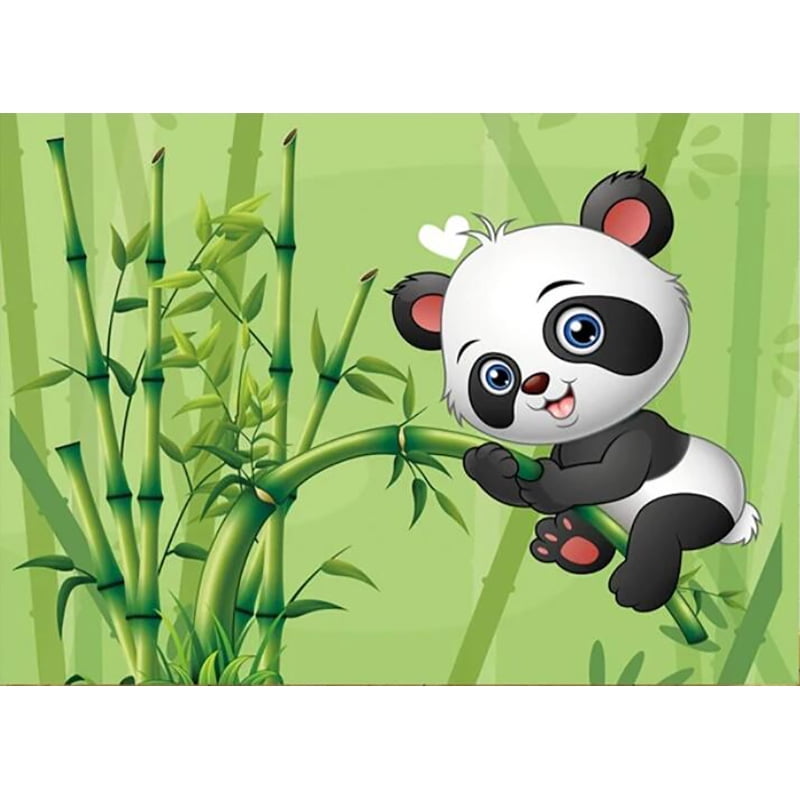 Green Bamboo Panda Backdrop Cute Pattern for Kids Children Party ...