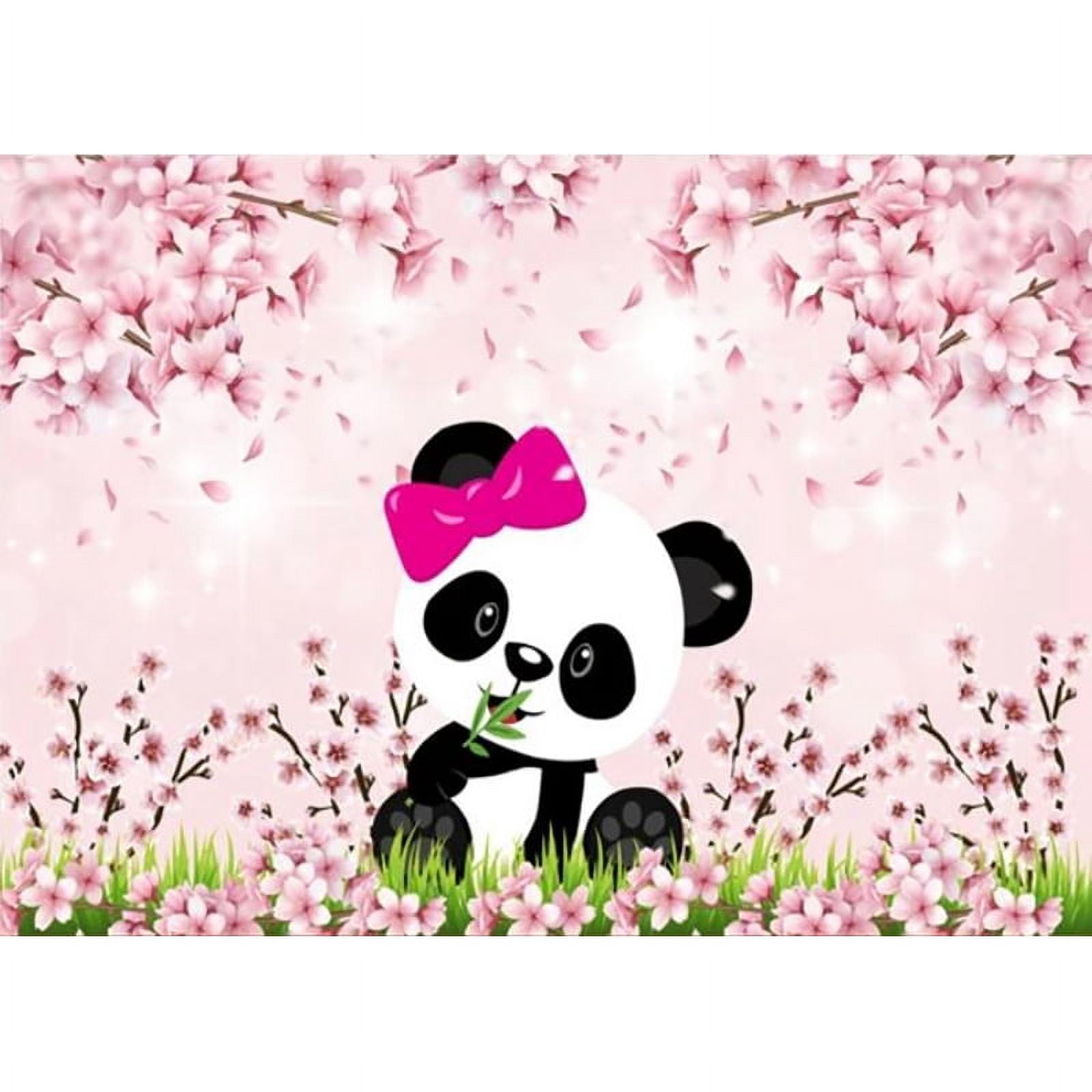 Green Bamboo Panda Backdrop Cute Pattern for Kids Children Party ...