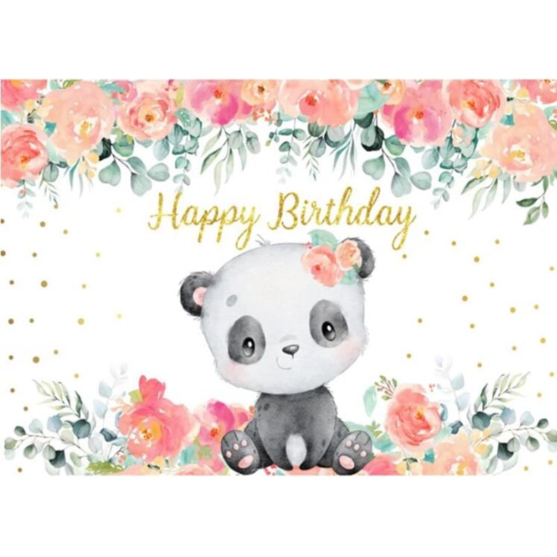 Green Bamboo Panda Backdrop Cute Pattern for Kids Children Party ...