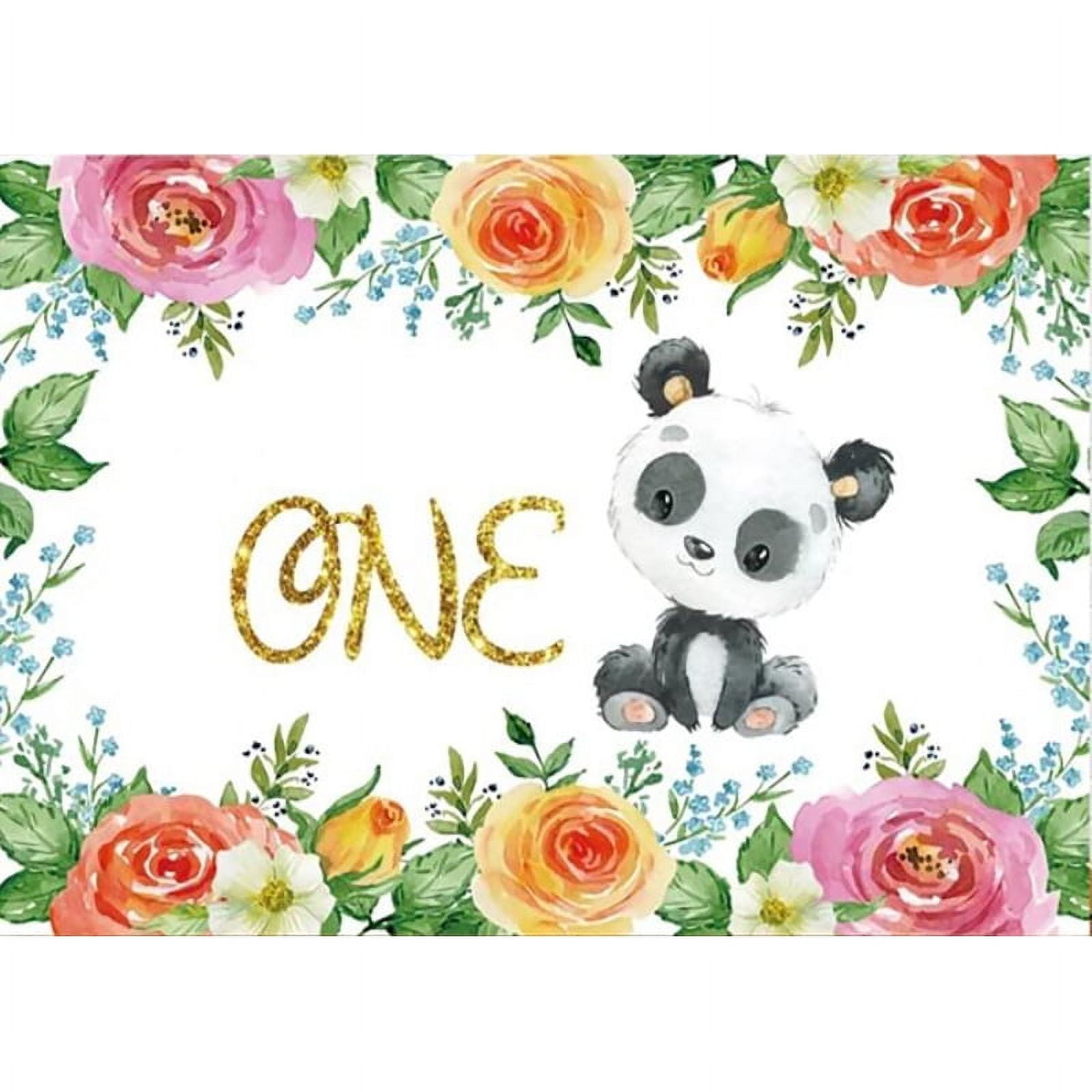 Green Bamboo Panda Backdrop Cute Pattern for Kids Children Party ...