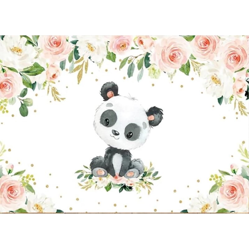 Green Bamboo Panda Backdrop Cute Pattern for Kids Children Party ...