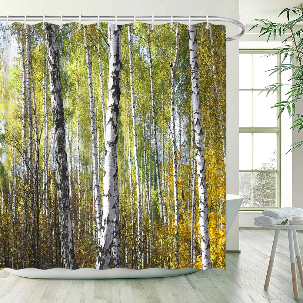 Green Bamboo Wood Panel Shower Curtains Zen Landscape Rustic Home ...