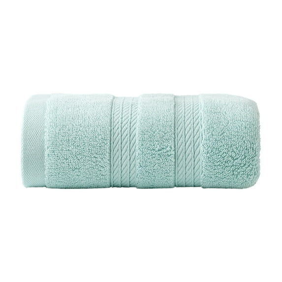 Green Bath Towels, Soft Thick Absorbent Drying Towels With Striped ...