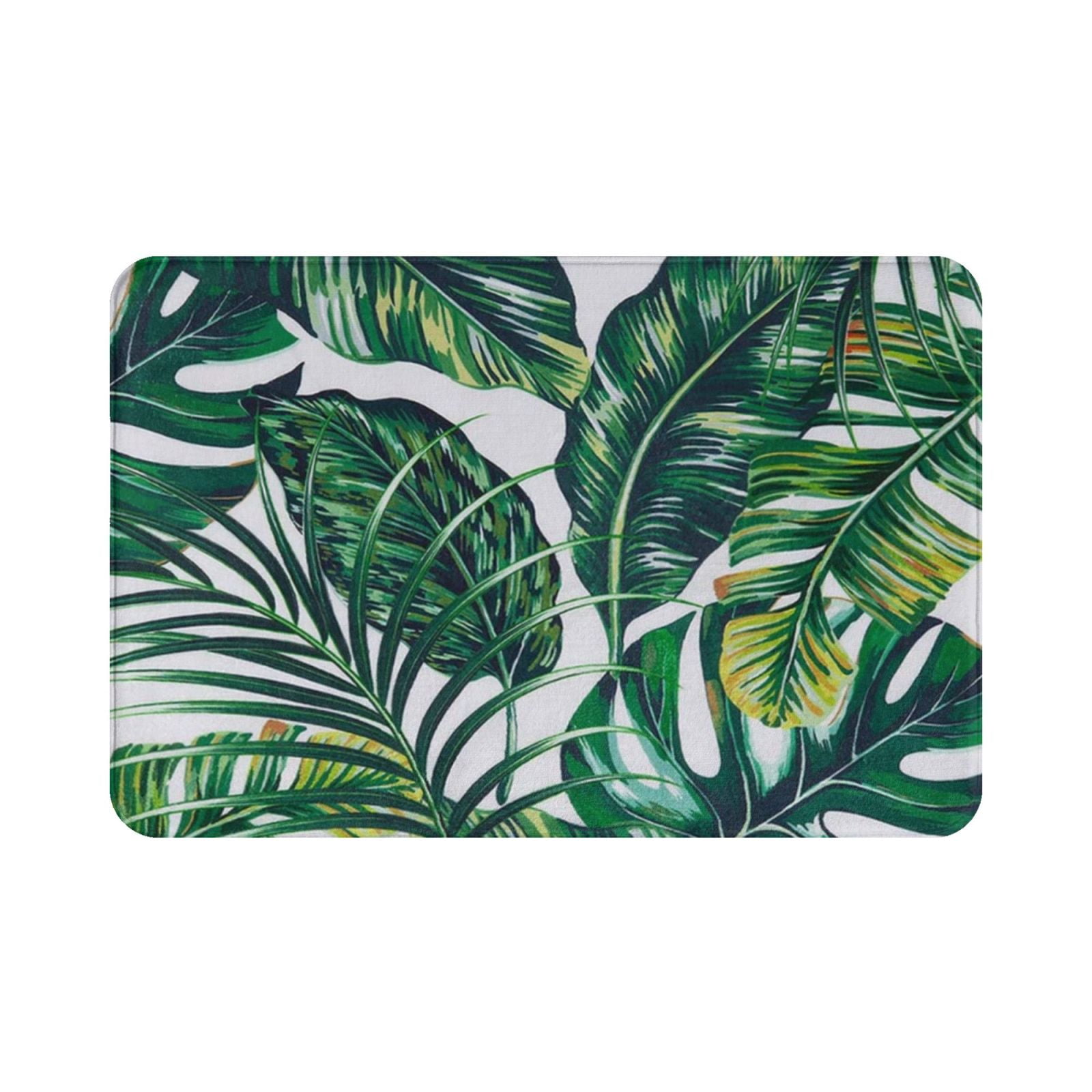 Green Bathroom Rug Green Bath Mat Leaf Bathroom Rug Leaf Bath Mat ...