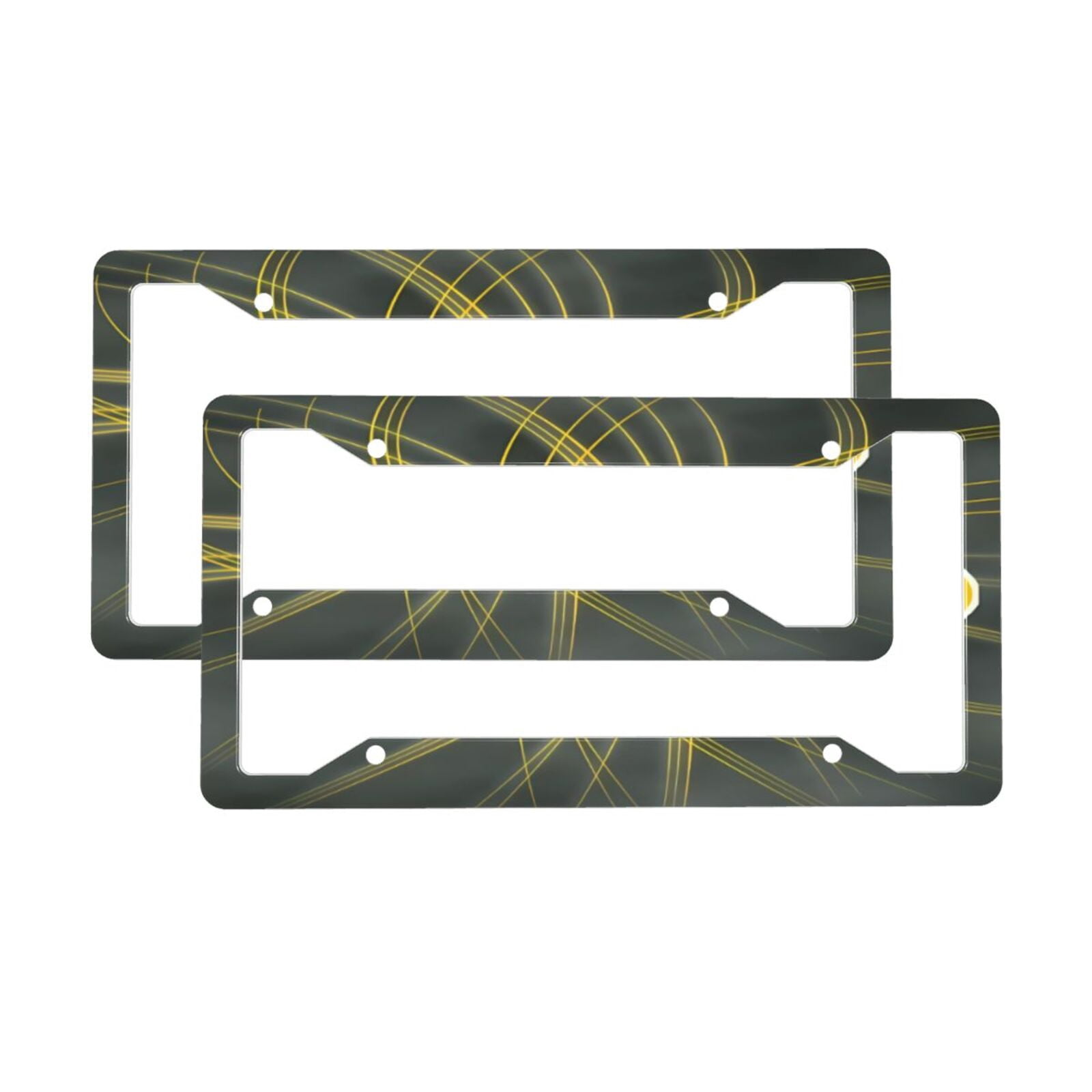 Green_Bay Custom 4-Hole Football License Plate Frame (Set of 2 ...