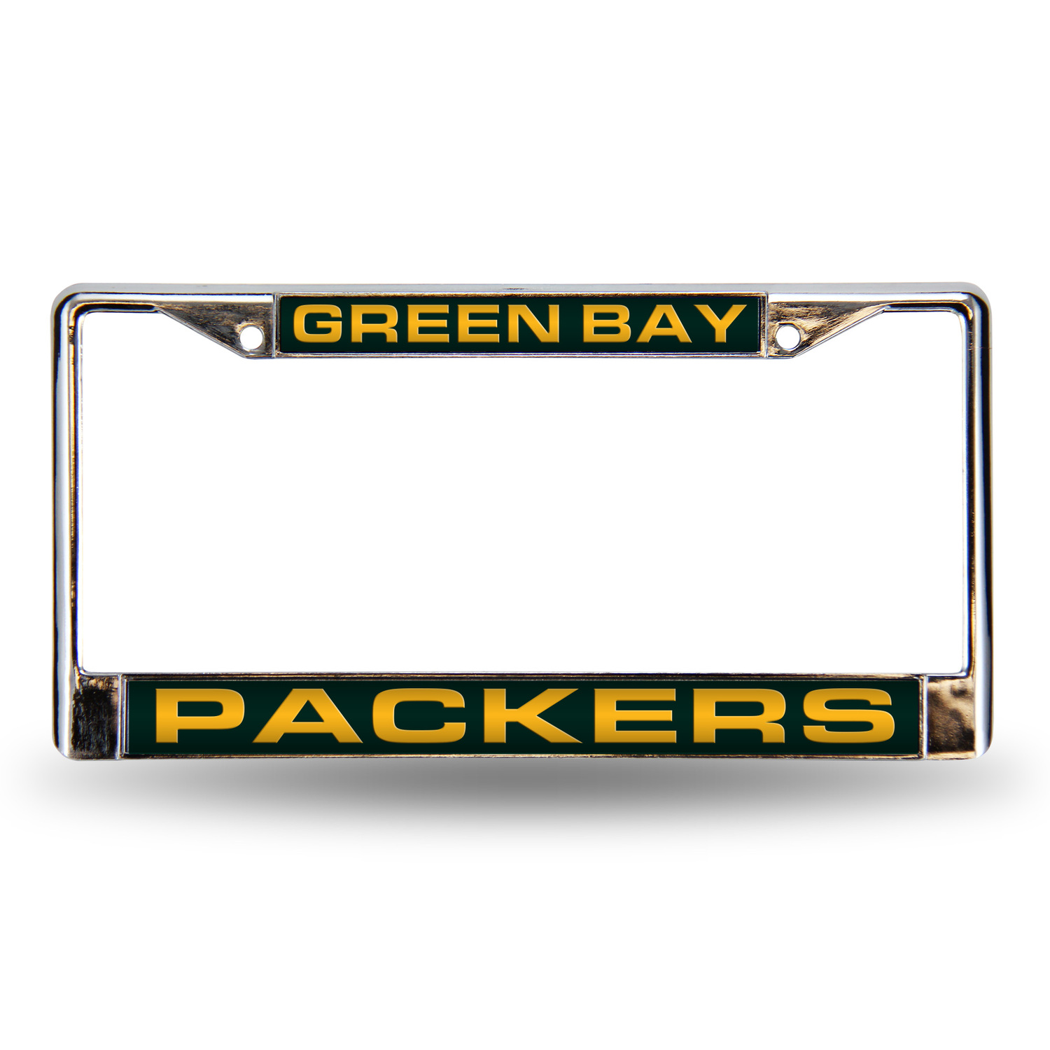 Green Bay Football Packers Chrome Metal Laser Cut License Plate Frame ...