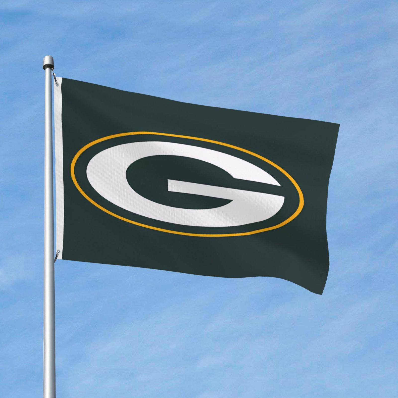 Green_Bay Football Team Double-Sided Flag 3x5 Ft, Match Day Fan Support ...
