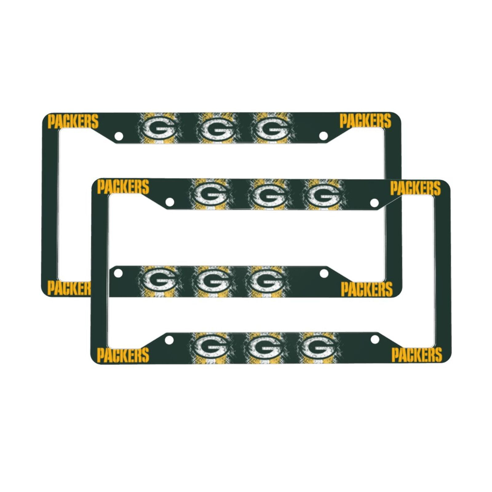 Green_Bay Football Team Four-Hole License Plate Frame (One Pair) ,Fan ...