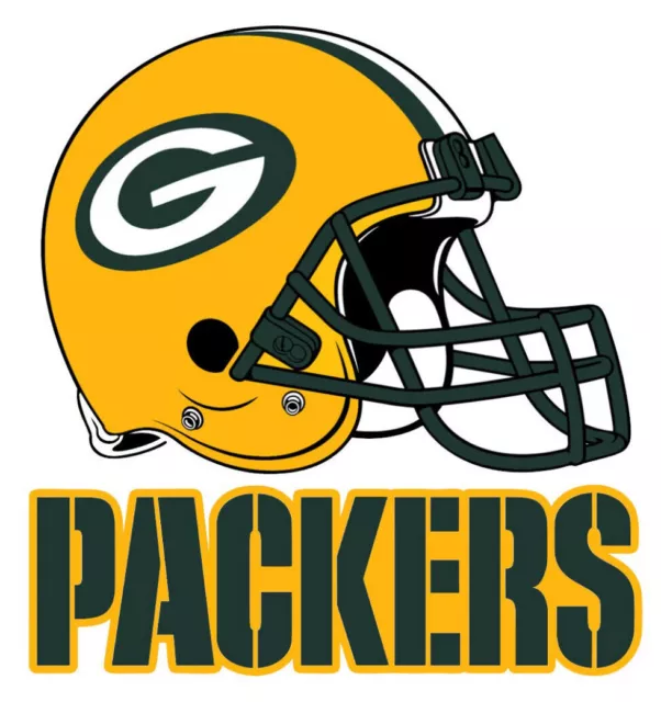 Green Bay Football Team Helmet Logo Sticker Baseball Sticker, Football ...