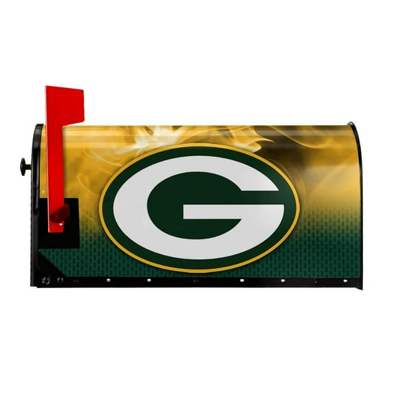 Green_Bay Football Team Magnetic Cute Mailbox Cover, Weatherproof and ...