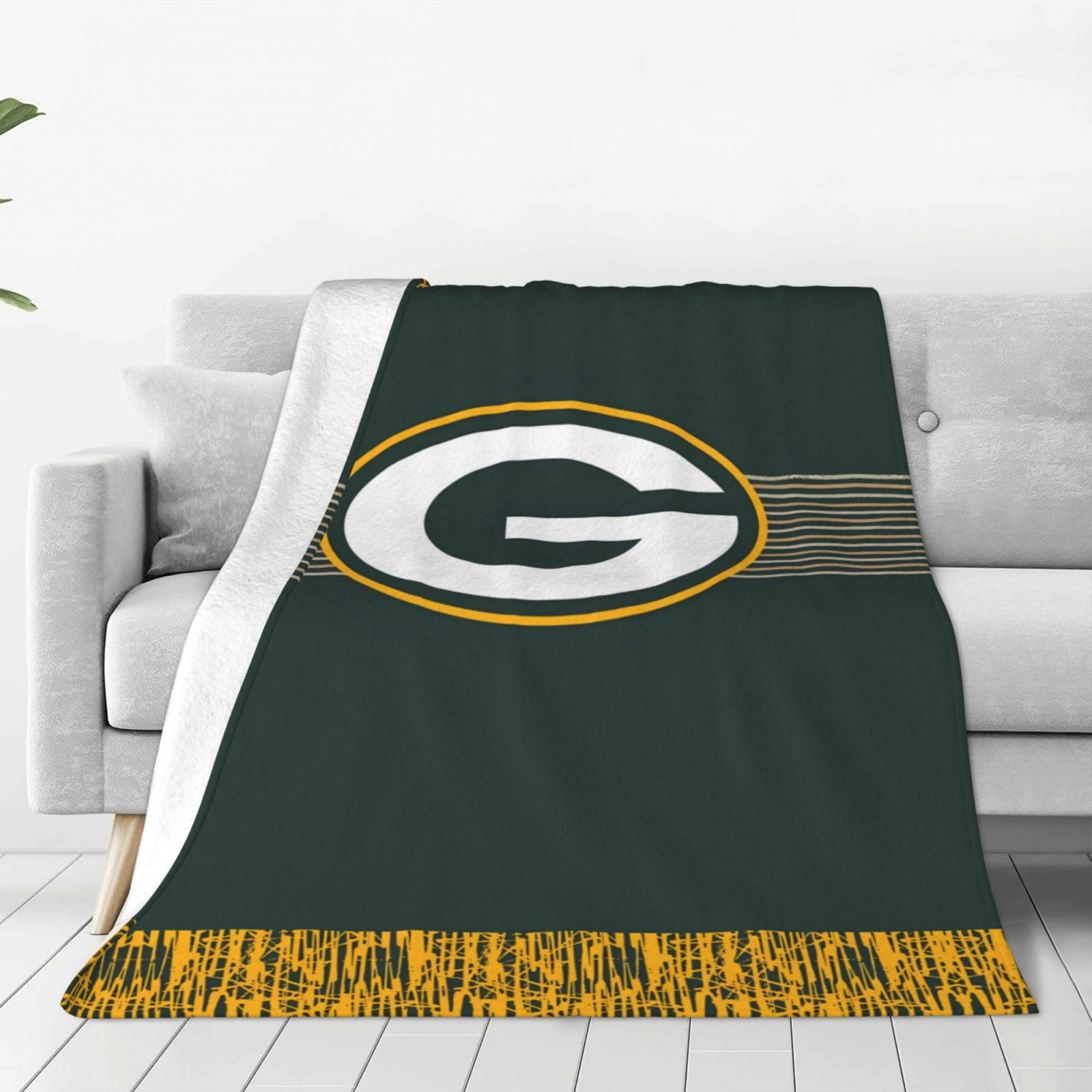 Green_Bay Football Team-Themed Ultra-Soft Micro Fleece Blanket - Micro ...