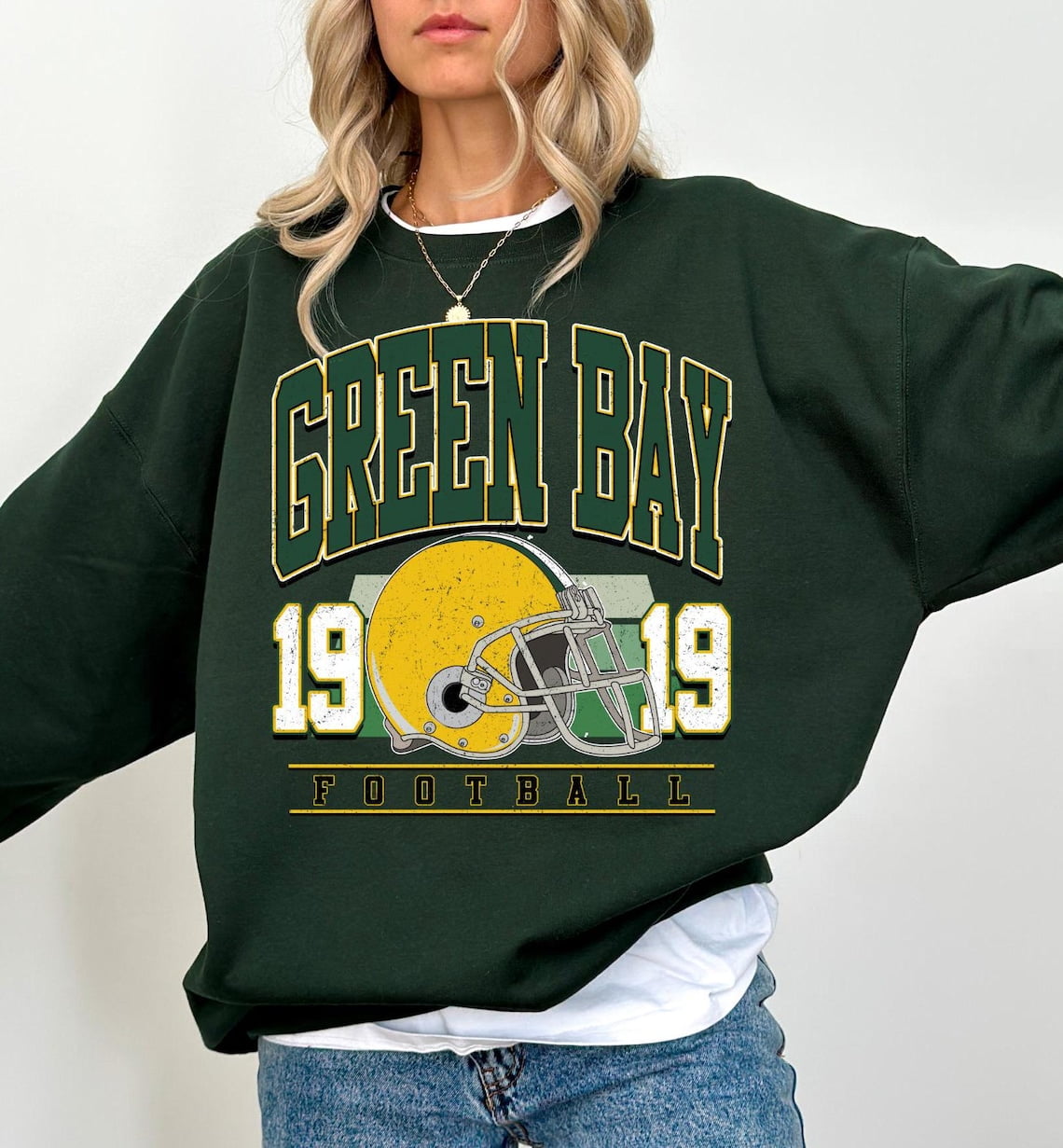 Green Bay Football Vintage Style Sweatshirt, Retro Green Bay Varsity Crewneck Shirt, Sunday ...