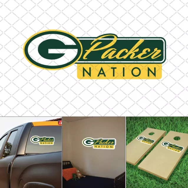Green Bay Green Bay Football Team Sticker Decal Nation Car Truck Window ...