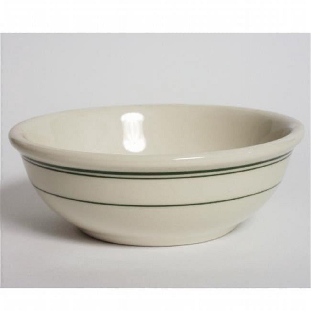 Green Bay Nappie Bowl - American White with Green Band - 10 oz ...