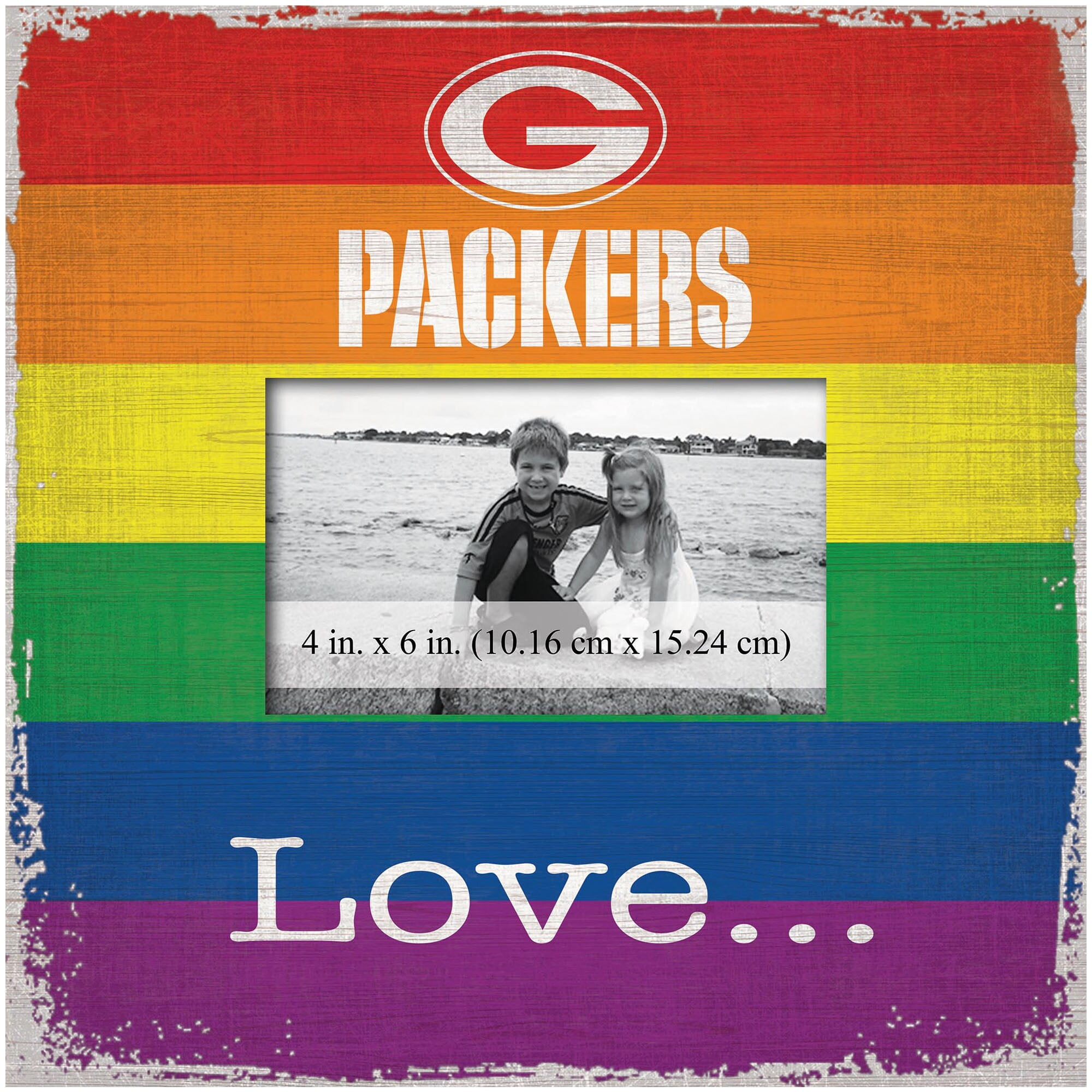 Green Bay Packers 10'' x 10'' Love Pride Frame - Walmart.com
