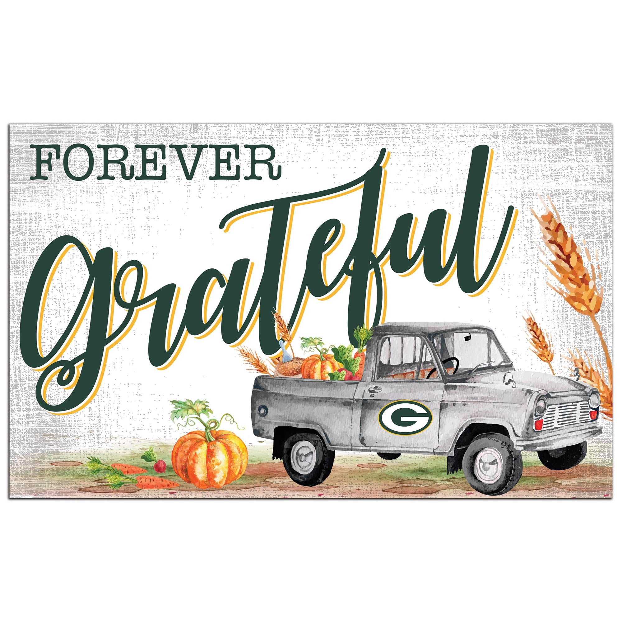 Green Bay Packers 11" x 19" Forever Grateful Sign - Walmart.com