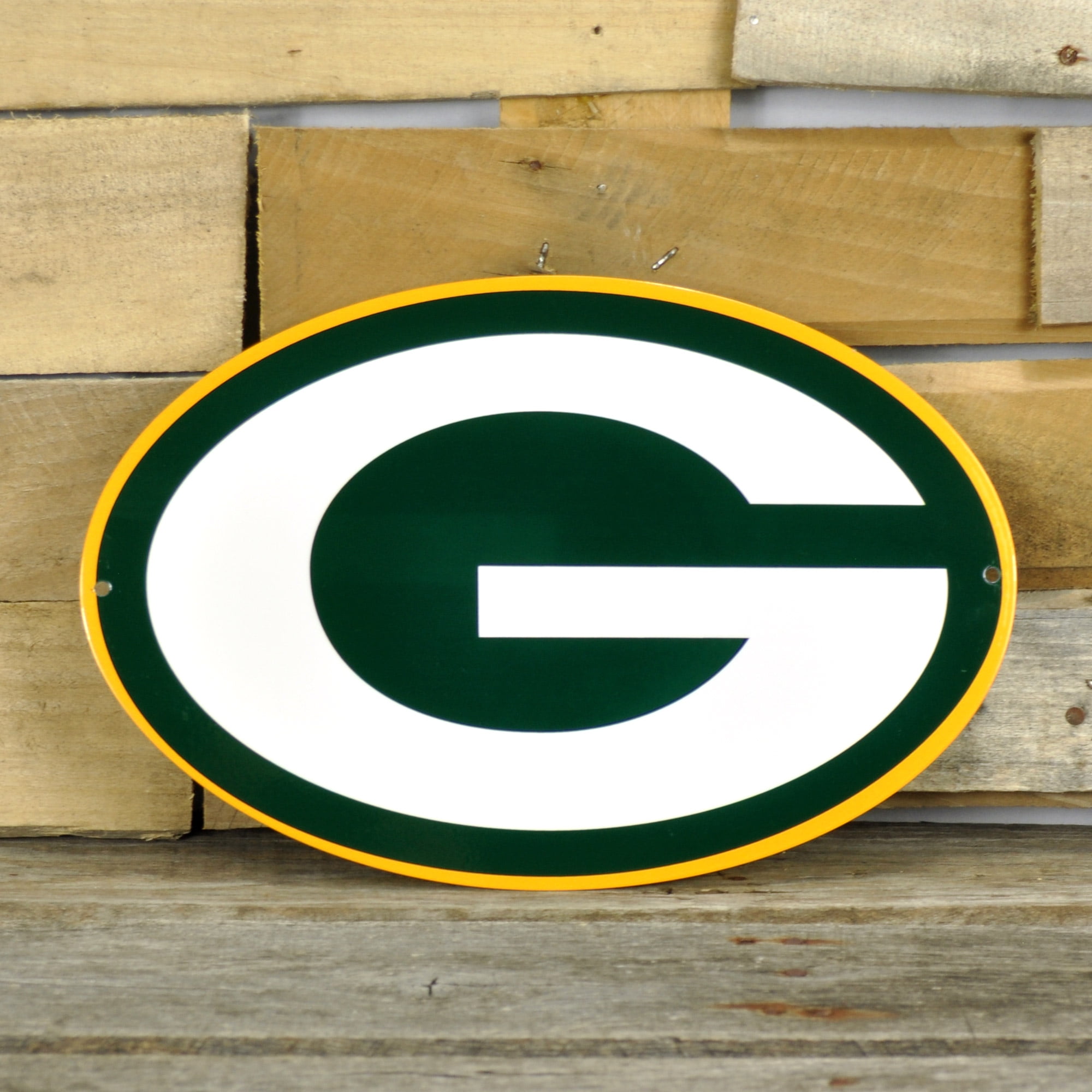Green Green Bay Packers 12" Steel Logo - Walmart.com
