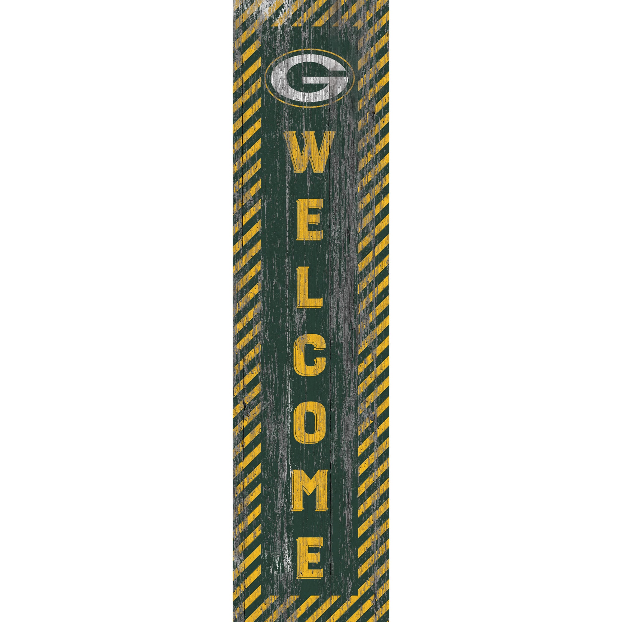 Green Bay Packers 12'' x 48'' Door Leaner Welcome Sign - Walmart.com