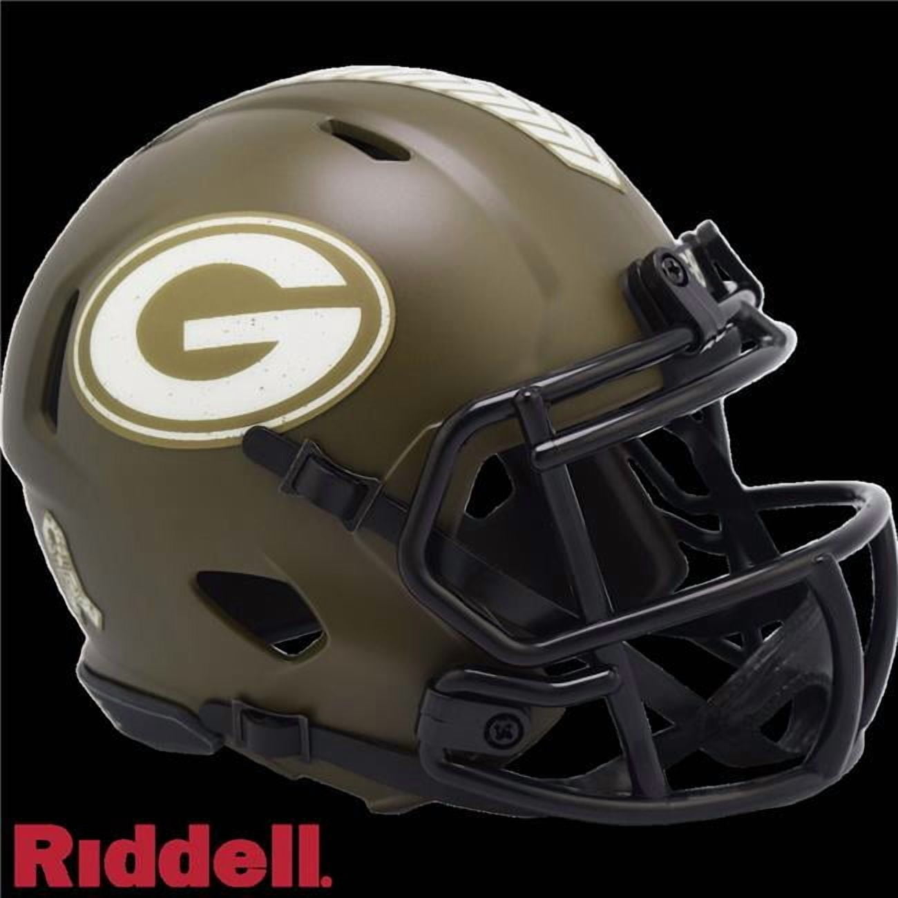 Green Bay Packers 2022 Salute To Service Riddell NFL Speed Mini Helmet ...