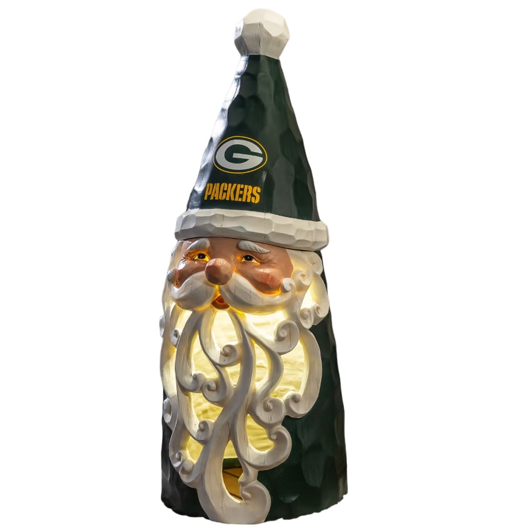 Green Bay Packers 26" LED Santa Garden Statue - Walmart.com