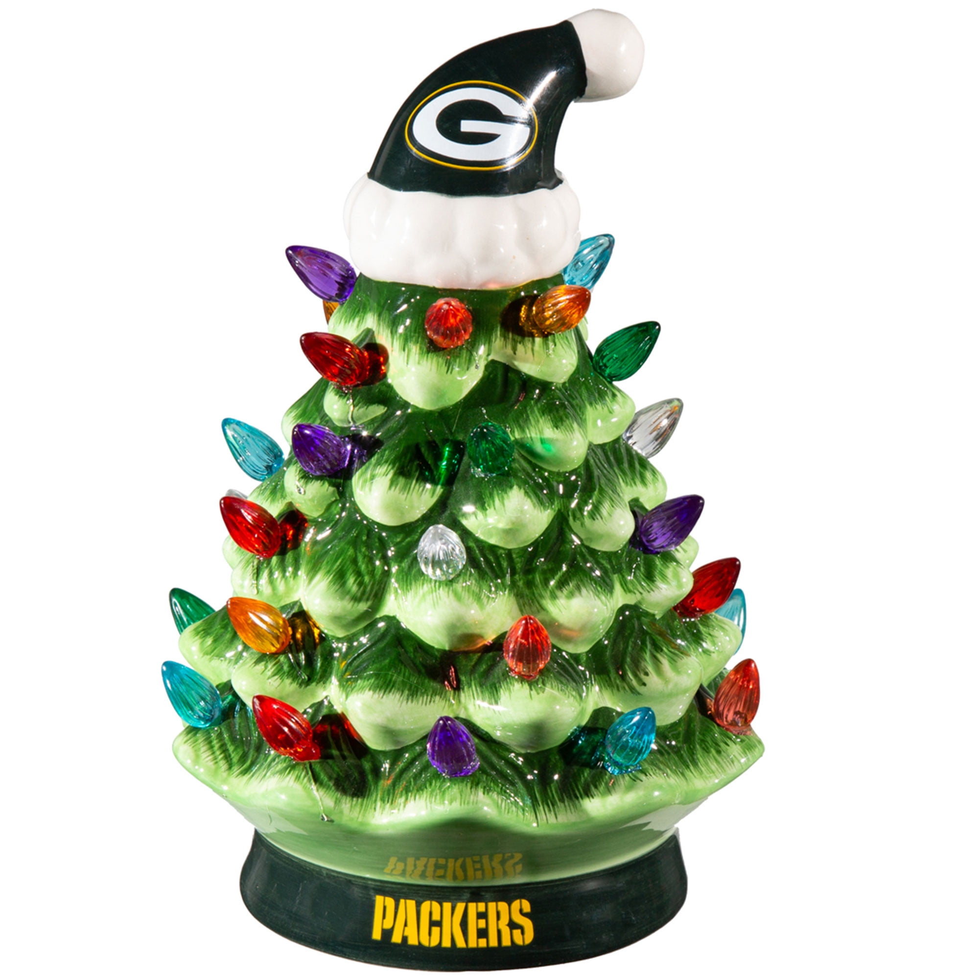 Green Bay Packers 8" Light Up Ceramic LED Christmas Tree - Walmart.com